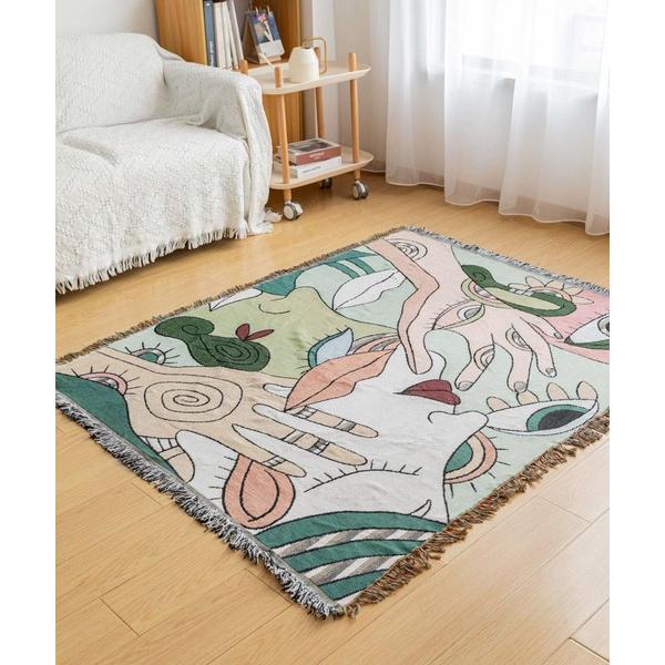 『タイムセール実施中』ZOZO問い合わせ番号:83836076ショップ:VIBGYOR，ヴィブジョーブランド:VIBGYOR，ヴィブジョー商品名:【 somni / ソニ 】 カジュアル　レトロブランケットカテゴリ:インテリア>ブラン...