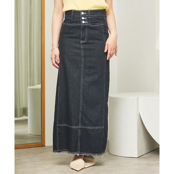 ZOZO問い合わせ番号:83836083ショップ:Olu.，オルドットブランド:Olu.，オルドット商品名:ボタンデニムスカートカテゴリ:スカート>デニムスカートブランド品番:MI24UFA14素材:綿100%原産国:中国カラー:ブラ...