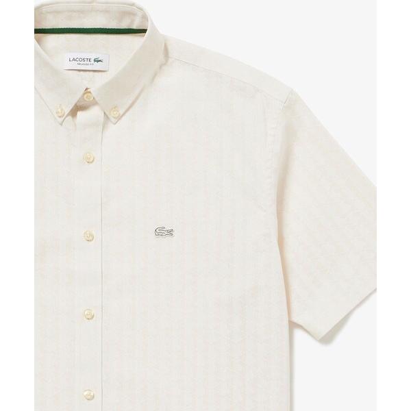 『タイムセール実施中』ZOZO問い合わせ番号:83836747ショップ:LACOSTE，ラコステブランド:LACOSTE，ラコステ商品名:モノグラム柄 プリントジャカードシャンブレーオックスフォードシャツカテゴリ:トップス>シャツ/ブ...