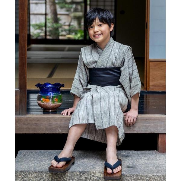 ZOZO問い合わせ番号:83839342ショップ:KIMONOMACHI，キモノマチブランド:KIMONOMACHI，キモノマチ商品名:ボーイズ 浴衣 2点セット(浴衣+兵児帯) 140cm/150cm 男の子浴衣カテゴリ:水着/着物・浴衣...