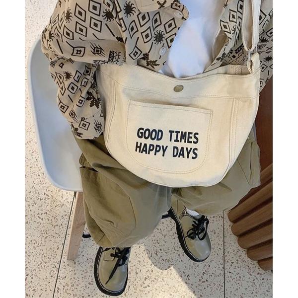 『タイムセール実施中』ZOZO問い合わせ番号:83872509ショップ:RiNc，リンクブランド:Bambin，ボンバン商品名:【 Bambin / ボンバン 】 ロゴ キャンバス ショルダーバッグ / メッセンジャーバッグカテゴリ:バッグ...