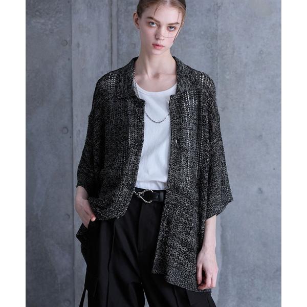 『タイムセール実施中』ZOZO問い合わせ番号:83908591ショップ:EMMA CLOTHES，エマ クローズブランド:SERACE，セラス商品名:【SERACE】Oversize openwork short sleeve mesh c...