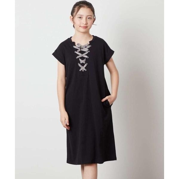 『セール実施中』ZOZO問い合わせ番号:83939838ショップ:a.v.v，アー・ヴェ・ヴェブランド:a.v.v，アーヴェヴェ商品名:[100-130]レースアップカットワンピースカテゴリ:ワンピース/ドレス>ワンピースブランド品番...