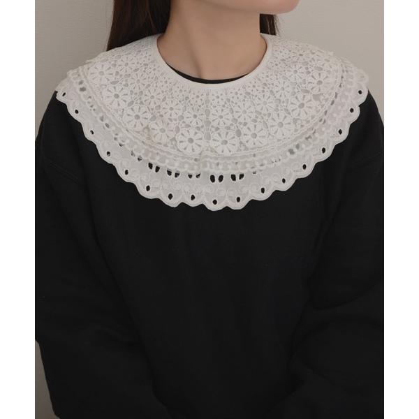 ZOZO問い合わせ番号:83972513ショップ:TONE，トーンブランド:TONE SELECT GOODS，トーンセレクトグッズ商品名:【resonance】レースデザイン ガーリー レトロ つけ襟【マルチウェイ】カテゴリ:ファッション...