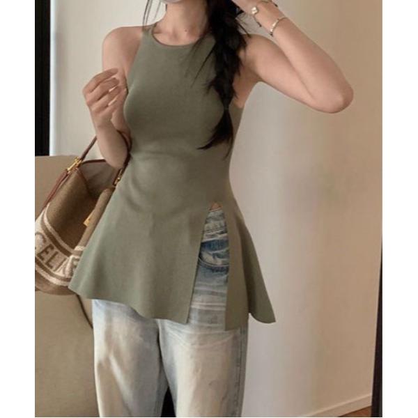 『タイムセール実施中』ZOZO問い合わせ番号:83973905ショップ:gossip！ロサンゼルス，ゴシップロサンゼルスブランド:Dream garden，ドリームガーデン商品名:サイドスリットタンクトップカテゴリ:トップス>Tシャツ...