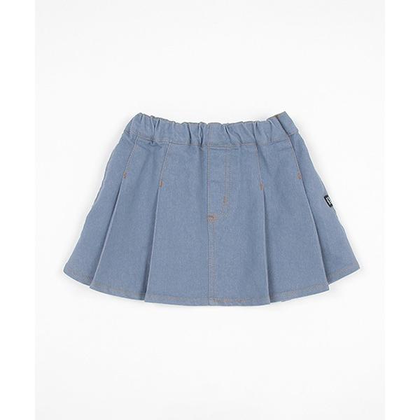 『セール実施中』ZOZO問い合わせ番号:84005921ショップ:petit main，プティマインブランド:petit main，プティマイン商品名:【リンク】色落ちしないデニム風スカート(キッズ)カテゴリ:スカート>デニムスカート...