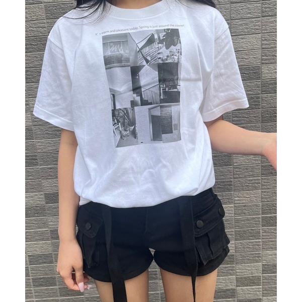 『タイムセール実施中』ZOZO問い合わせ番号:84007295ショップ:wears，ウェアーズブランド:fiere，フィエール商品名:モノクロフォトプリントTシャツカテゴリ:トップス>Tシャツ/カットソーブランド品番:iz-045素材...