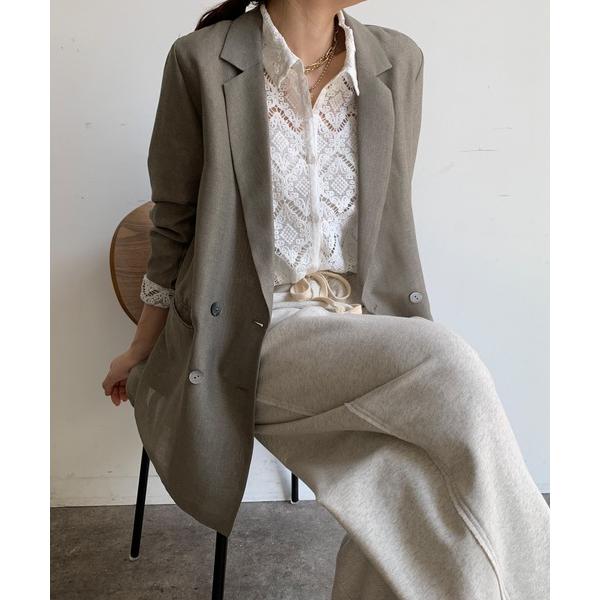 ZOZO問い合わせ番号:84008375ショップ:DouDou，ドゥドゥブランド:DouDou，ドゥドゥ商品名:シアーダブルジャケットカテゴリ:ジャケット/アウター>テーラードジャケットブランド品番:DDZ1041407A0005素材...