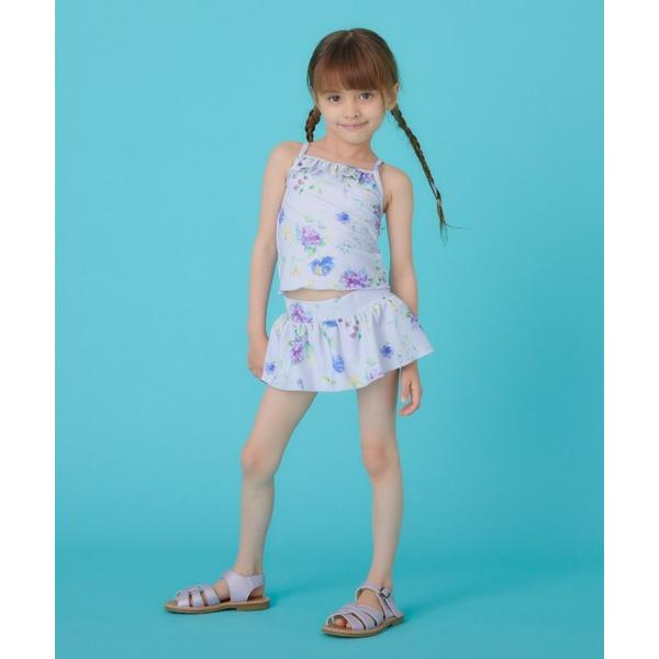 『セール実施中』※このアイテムは返品・交換対象外商品です。ZOZO問い合わせ番号:84038885ショップ:HAKKA，ハッカブランド:hakka kids，ハッカキッズ商品名:[水着・スイム]サイネリア/アジサイフランボワーズプリントプリ...