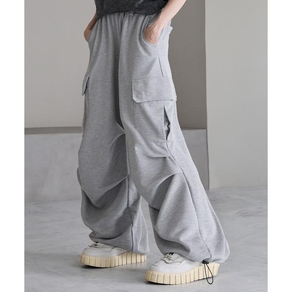 ZOZO問い合わせ番号:84042275ショップ:EMMA CLOTHES，エマ クローズブランド:CIASENSE，シアセンス商品名:ドローコードワイドスウェットカーゴパンツ/Drawcord wide sweat cargo pants...