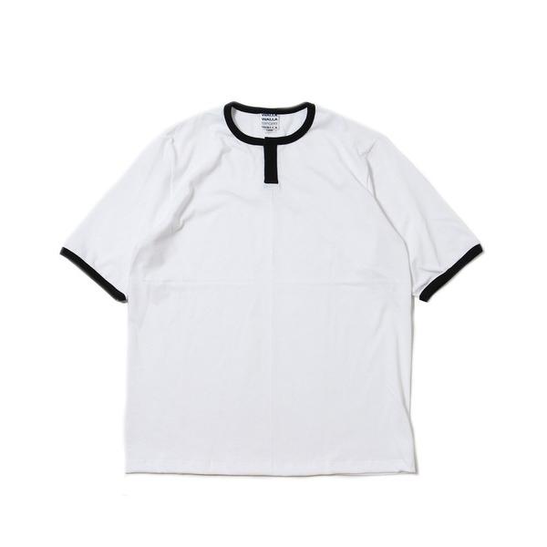 ZOZO問い合わせ番号:84109113ショップ:SAWINTO，ソイントブランド:WALLA WALLA SPORT，ワラワラスポーツ商品名:H/S SPLIT NECK RINGER TEE / ハーフスリーブ スプリットネック リンガ...