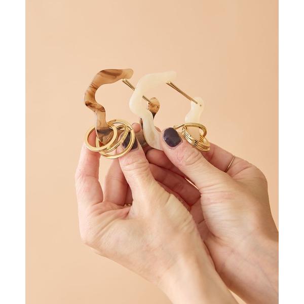 ZOZO問い合わせ番号:84109862ショップ:HASHIBAMI / N+Ecology，ハシバミ/ネコロジーブランド:murir，ミュリール商品名:アクリルカラビナキーリング (エクリュ)カテゴリ:財布/小物>キーホルダーブラン...