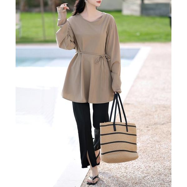 ZOZO問い合わせ番号:84110000ショップ:TeddyShop，テディショップブランド:TeddyShop，テディショップ商品名:【UVカット率 99%以上】レディース水着 長袖ラッシュガード+スリットロングパンツ 2点セットカテゴリ...