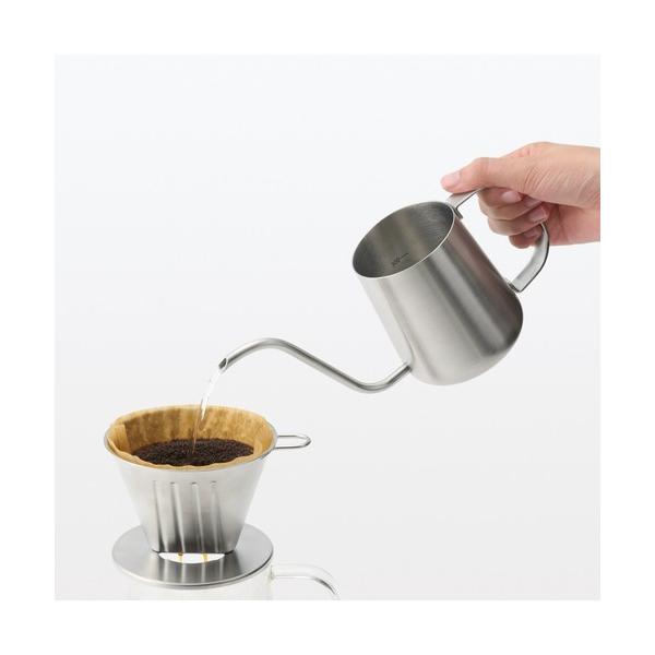 ZOZO問い合わせ番号:84110644ショップ:無印良品，ムジルシリョウヒンブランド:無印良品，ムジルシリョウヒン商品名:ステンレス　ドリップポット　目盛り付き　約３００ｍＬカテゴリ:食器/キッチン>キッチンツールブランド品番:45...