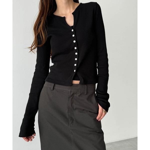 ZOZO問い合わせ番号:84204190ショップ:CANAL JEAN，キャナルジーンブランド:CANAL JEAN，キャナルジーン，El mar，エルマール商品名:El mar　リブスキッパーカーディガンカテゴリ:トップス>カーディ...