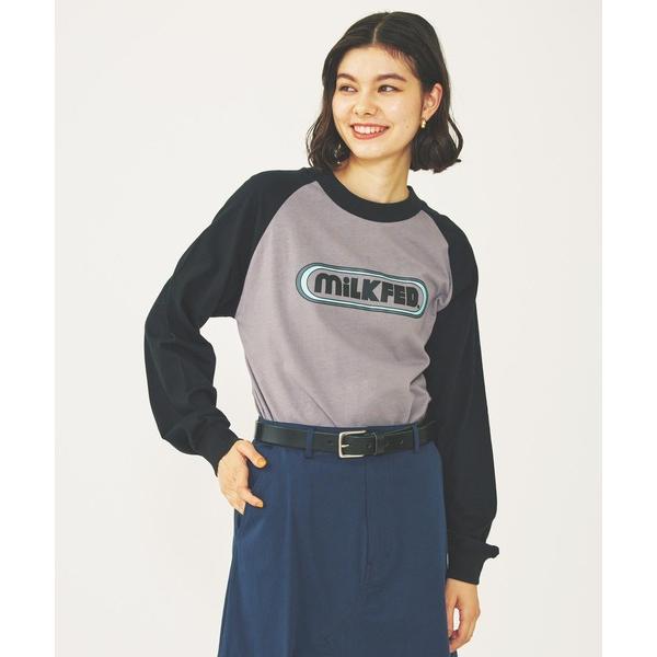 『セール実施中』ZOZO問い合わせ番号:84237774ショップ:MILKFED.，ミルクフェドブランド:MILKFED.，ミルクフェド商品名:TIERED OVAL LOGO B/B TEEカテゴリ:トップス>Tシャツ/カットソーブ...