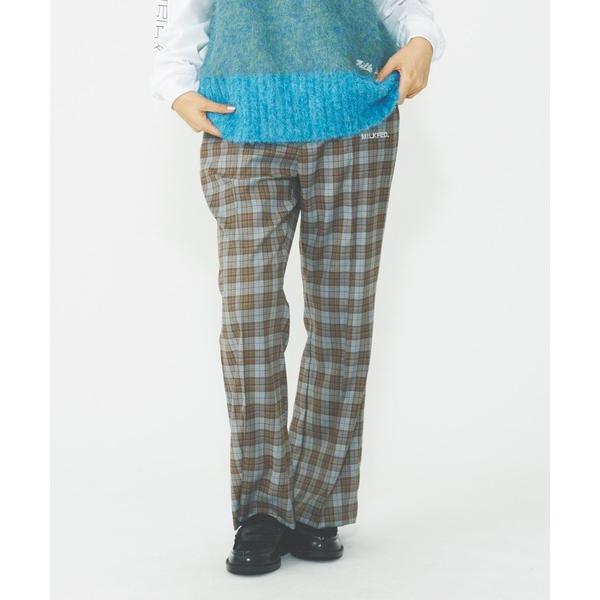『セール実施中』ZOZO問い合わせ番号:84237798ショップ:MILKFED.，ミルクフェドブランド:MILKFED.，ミルクフェド商品名:PLAID FLARED PANTSカテゴリ:パンツ>その他パンツブランド品番:10324...
