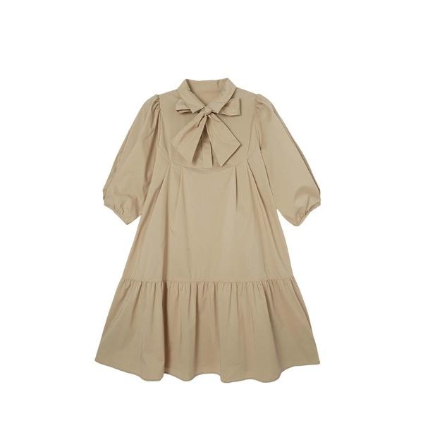 『セール実施中』ZOZO問い合わせ番号:84237808ショップ:MILKFED.，ミルクフェドブランド:MILKFED.，ミルクフェド商品名:BOW TIE SHIRT DRESSカテゴリ:ワンピース/ドレス>ワンピースブランド品番...