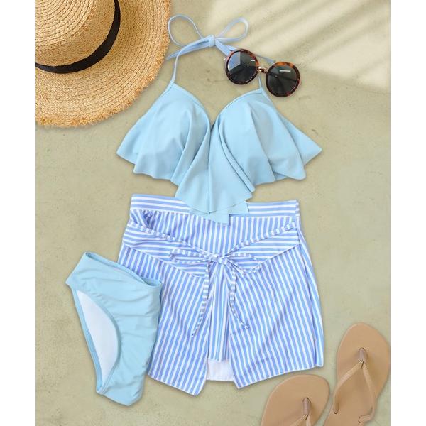 『セール実施中』※このアイテムは返品・交換対象外商品です。ZOZO問い合わせ番号:84239368ショップ:OSYAREVO，オシャレボブランド:OSYAREVO，オシャレボ商品名:水着 レディース 体型カバー フリル ビキニカテゴリ:水着...