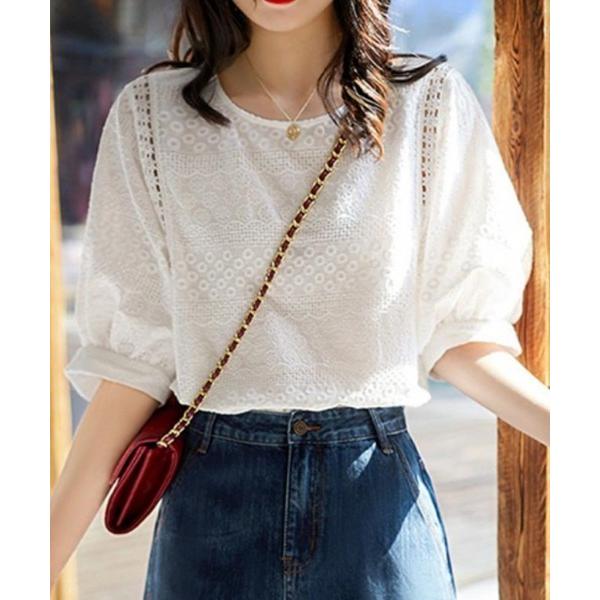 『タイムセール実施中』ZOZO問い合わせ番号:84239501ショップ:Ada.，エイダブランド:Miniministore，ミニミニストア商品名:レース花刺しゅう ブラウス レディースカテゴリ:トップス>シャツ/ブラウスブランド品番...