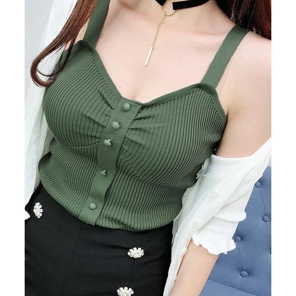 『タイムセール実施中』ZOZO問い合わせ番号:84239502ショップ:Ada.，エイダブランド:Miniministore，ミニミニストア商品名:ニットキャミソール レディース ギャザーカテゴリ:トップス>キャミソールブランド品番:...