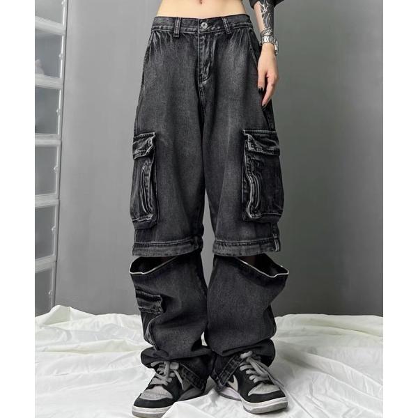 ZOZO問い合わせ番号:84239964ショップ:A'GEM/9 × .kom，エージェムナインブランド:NOVESSEL，ノベセル商品名:A'GEM/9 × .kom『NOVESSEL/ノベセル』セパレートワイドカーゴパンツカテゴリ:パン...