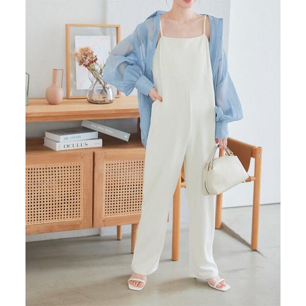 『タイムセール実施中』ZOZO問い合わせ番号:84276582ショップ:kobelettuce，コウベレタスブランド:KOBE LETTUCE，コウベレタス商品名:[ ストレッチ×ノーアイロン ] 細見えストレッチキャミサロペットカテゴリ:...