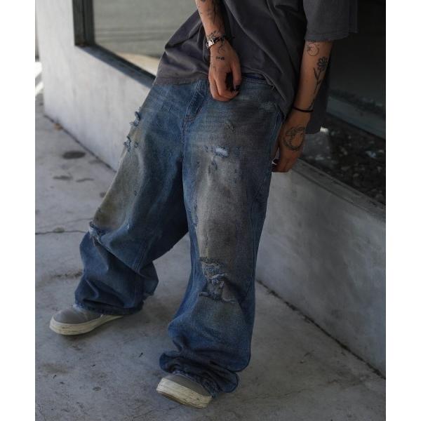 ZOZO問い合わせ番号:84309458ショップ:ROYAL FLASH，ロイヤル フラッシュブランド:FR(13)NDS，フレンズ，ROYAL FLASH，ロイヤルフラッシュ商品名:FR(13)NDS /フレンズ/HDKダメージワイドパン...