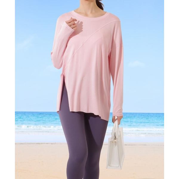 『タイムセール実施中』ZOZO問い合わせ番号:84311351ショップ:Lace Ladies，レースレディースブランド:Lace Ladies，レースレディース商品名:【2点セット】ソリッドカラー サイド スリット 長袖 ラッシュ プルオ...