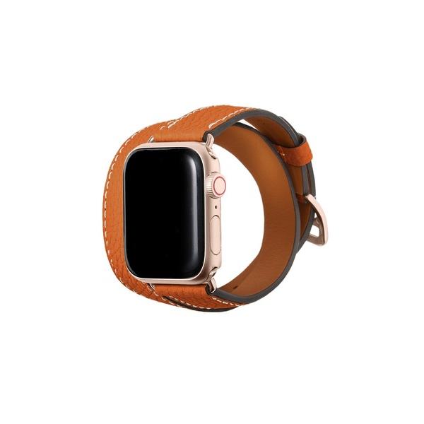 ZOZO問い合わせ番号:84311449ショップ:BONAVENTURA，ボナベンチュラブランド:BONAVENTURA，ボナベンチュラ商品名:ダブルトゥール Apple Watch レザーバンド シュリンクレザー【38mm/40mm/41...