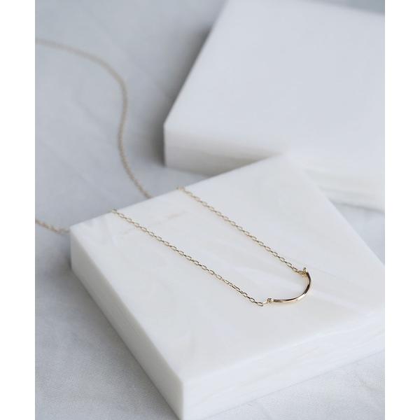 ZOZO問い合わせ番号:84312931ショップ:collecala，コレカラブランド:queite，ケイト，colleca la，コレカラ商品名:K10 ツイストカーブモチーフネックレス［queite］カテゴリ:アクセサリー>ネック...