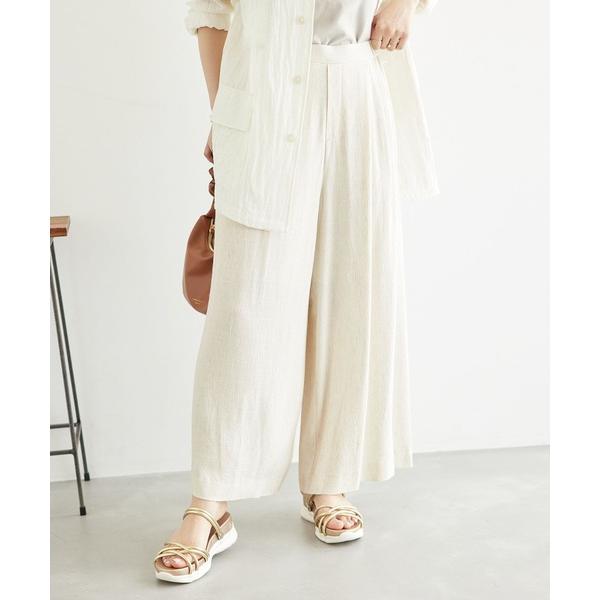 『タイムセール実施中』ZOZO問い合わせ番号:84470305ショップ:ROPE' PICNIC，ロぺピクニックブランド:ROPE' PICNIC，ロペピクニック商品名:レーヨン麻混イージーワイドパンツカテゴリ:パンツ>その他パンツブ...