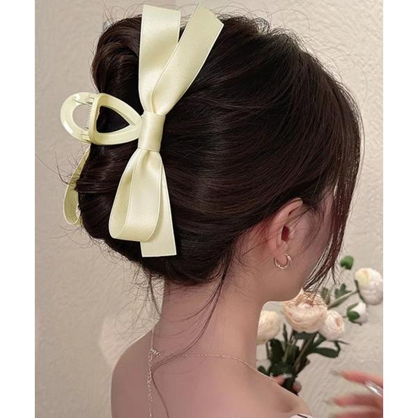 『タイムセール実施中』ZOZO問い合わせ番号:84506169ショップ:Ulysses，ユリシスブランド:LAFFMO，ラフモ商品名:ビックリボンバンスクリップ ヘアクリップカテゴリ:ヘアアクセサリー>バレッタ/ヘアクリップブランド品...