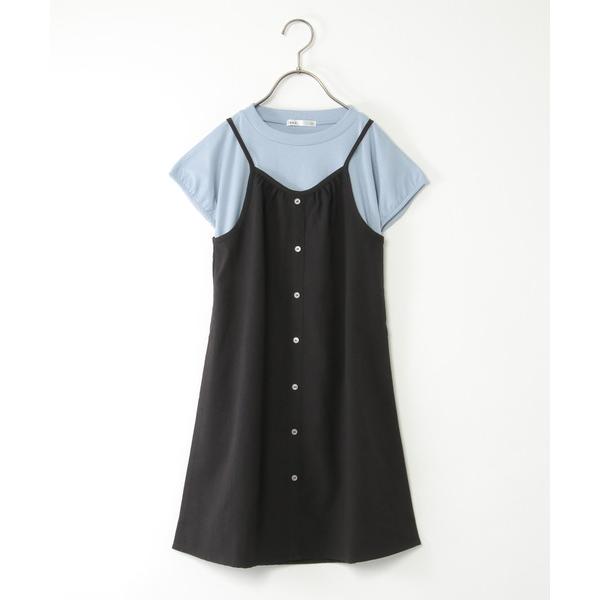 『タイムセール実施中』ZOZO問い合わせ番号:84506437ショップ:ikka LOUNGE，イッカラウンジブランド:ikka，イッカ商品名:キャミ×ジャンパースカートドッキングワンピース（120~160cm）カテゴリ:ワンピース/ドレス...