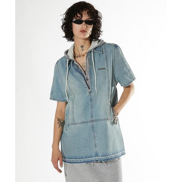 『タイムセール実施中』ZOZO問い合わせ番号:84506537ショップ:PRANK PROJECT，プランクプロジェクトブランド:PRANK PROJECT，プランクプロジェクト商品名:デニムジップチュニック / Denim Zip Tun...