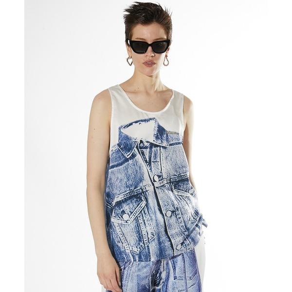 ZOZO問い合わせ番号:84506567ショップ:PRANK PROJECT，プランクプロジェクトブランド:PRANK PROJECT，プランクプロジェクト商品名:デニムプリントタンク / Denim Print Tankカテゴリ:トップス...