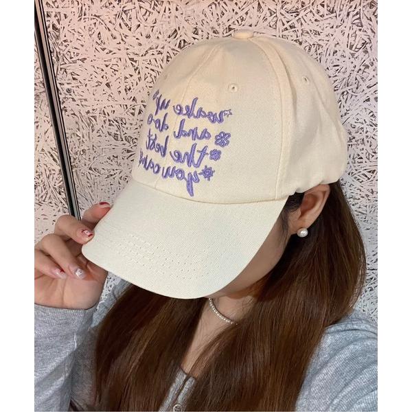 『セール実施中』ZOZO問い合わせ番号:84570182ショップ:BURNER，バーナーブランド:Burner，バーナー商品名:【OKUOKU　0909】刺繍 ウォッシュ  リボン キャップ oku-bosi-703667189737-9カ...