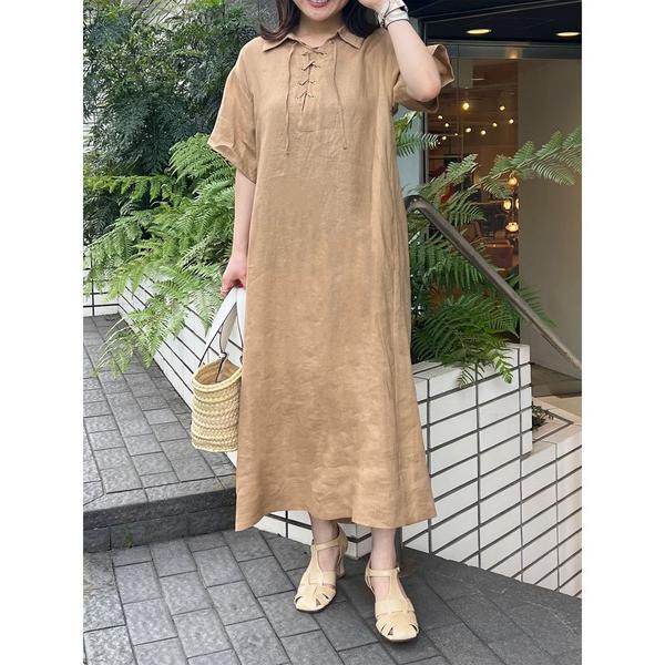 『タイムセール実施中』ZOZO問い合わせ番号:84601270ショップ:COHINA STORE，コヒナストアブランド:STRATA，エストラータ商品名:リネンカフタンワンピース【低身長・小柄女性】カテゴリ:ワンピース/ドレス>ワンピ...