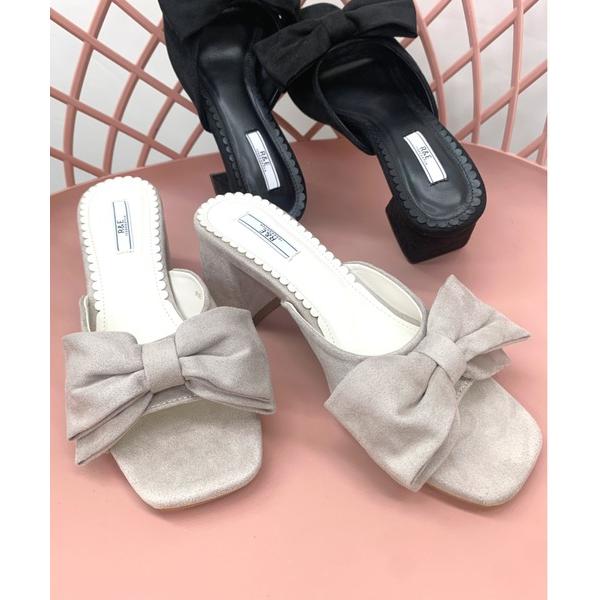 『セール実施中』ZOZO問い合わせ番号:84634765ショップ:R&amp;E，アールアンドイーブランド:R&amp;E，アールアンドイー商品名:【R＆E】BIGリボンヒールサンダルカテゴリ:シューズ>サンダルブランド品番:7122...