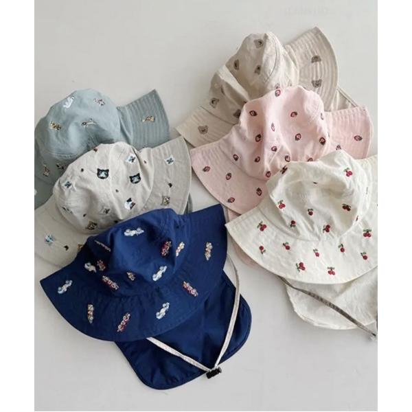 『タイムセール実施中』ZOZO問い合わせ番号:84634816ショップ:RiNc，リンクブランド:Bambin，ボンバン商品名:【 Bambin / ボンバン 】 刺繍 バラエティ バケットハット / 日除け付き UVカットカテゴリ:帽子&...