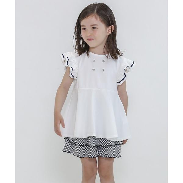 『タイムセール実施中』ZOZO問い合わせ番号:84667122ショップ:KIMURATAN ONLINE，キムラタン オンラインブランド:n.o.u.s，ノウズ商品名:n.o.u.s フリルＴシャツカテゴリ:トップス>Tシャツ/カット...