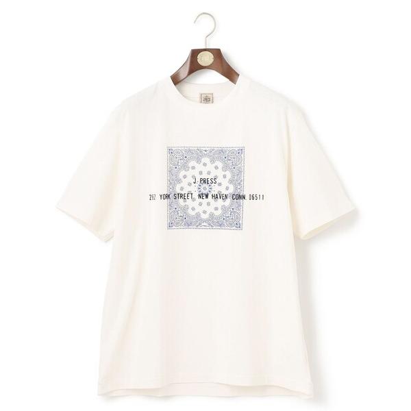 『セール実施中』ZOZO問い合わせ番号:84701917ショップ:J.PRESS，ジェイプレスブランド:J.PRESS，ジェイプレス商品名:【KING SIZE】ペイズリーバンダナプリントTシャツカテゴリ:トップス>Tシャツ/カットソ...