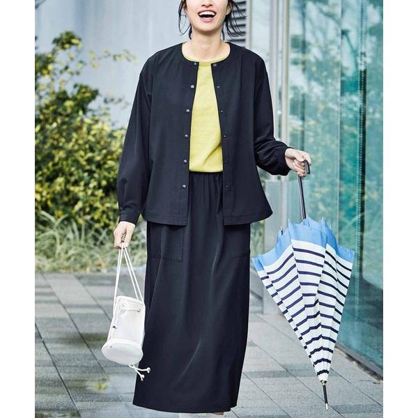 『タイムセール実施中』ZOZO問い合わせ番号:84703507ショップ:FELISSIMO，フェリシモブランド:Live in comfort，リブインコンフォート商品名:リブ　イン　コンフォート　雨の日も余裕　軽やか撥水素材のセットアップ...