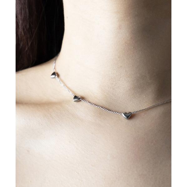 『セール実施中』ZOZO問い合わせ番号:84797534ショップ:me+em select，ミームセレクトブランド:me+em select，ミームセレクト商品名:ミニマルハートチェーンチョーカーネックレス ／ MINIMAL HEART ...