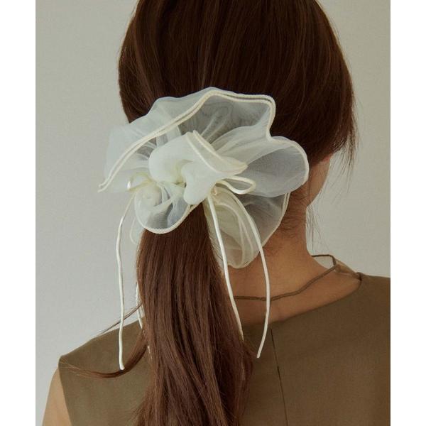 『セール実施中』ZOZO問い合わせ番号:84799065ショップ:GOLDY，ゴールディブランド:GOLDY，ゴールディ商品名:リボン ハング チュール ビッグ シュシュカテゴリ:ヘアアクセサリー>シュシュブランド品番:6240402...