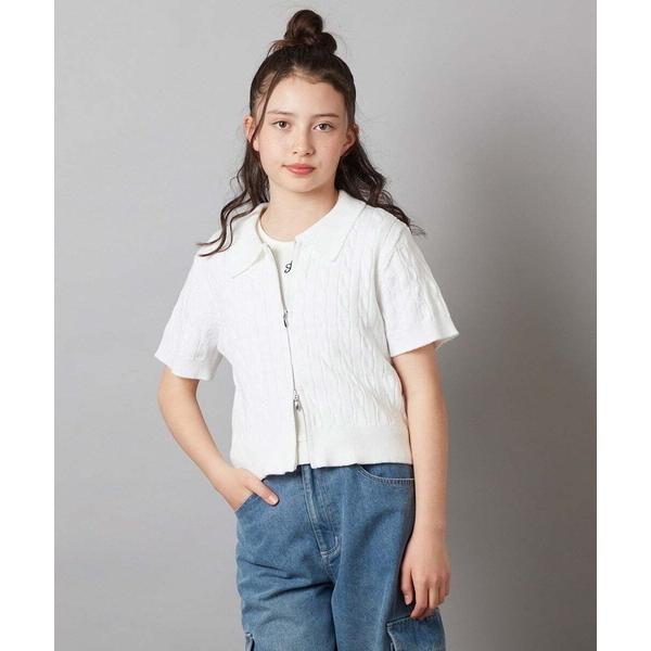 『タイムセール実施中』ZOZO問い合わせ番号:84800311ショップ:a.v.v，アー・ヴェ・ヴェブランド:a.v.v，アーヴェヴェ商品名:[140-150]襟付きジップアップニットカテゴリ:トップス>ニット/セーターブランド品番:...