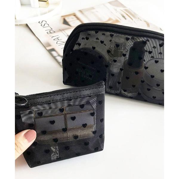『タイムセール実施中』ZOZO問い合わせ番号:84800649ショップ:florist，フローリストブランド:florist，フローリスト商品名:【3点セット】ミニハートメッシュポーチ/トラベルポーチ（S・M・L/各1入り）カテゴリ:財布/...