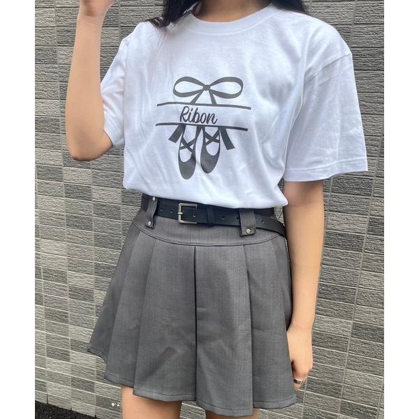 『タイムセール実施中』ZOZO問い合わせ番号:84835457ショップ:wears，ウェアーズブランド:fiere，フィエール商品名:バレエシューズ×リボン半袖Tシャツカテゴリ:トップス>Tシャツ/カットソーブランド品番:iz-061...
