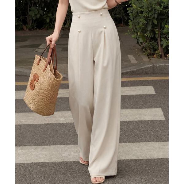 『タイムセール実施中』ZOZO問い合わせ番号:84868599ショップ:SAISON DE PAPILLON，セゾン ド パピヨンブランド:SAISON DE PAPILLON，セゾンドパピヨン商品名:【生地リニューアル】フロントパールワイ...