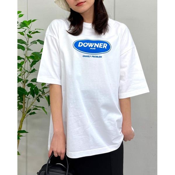 『タイムセール実施中』ZOZO問い合わせ番号:84901079ショップ:En serio TOKYO，エンソリオ トーキョーブランド:MODISH GAZE，モディシュガゼ商品名:DOWNER オーバルロゴ ビッグシルエットTシャツカテゴリ...